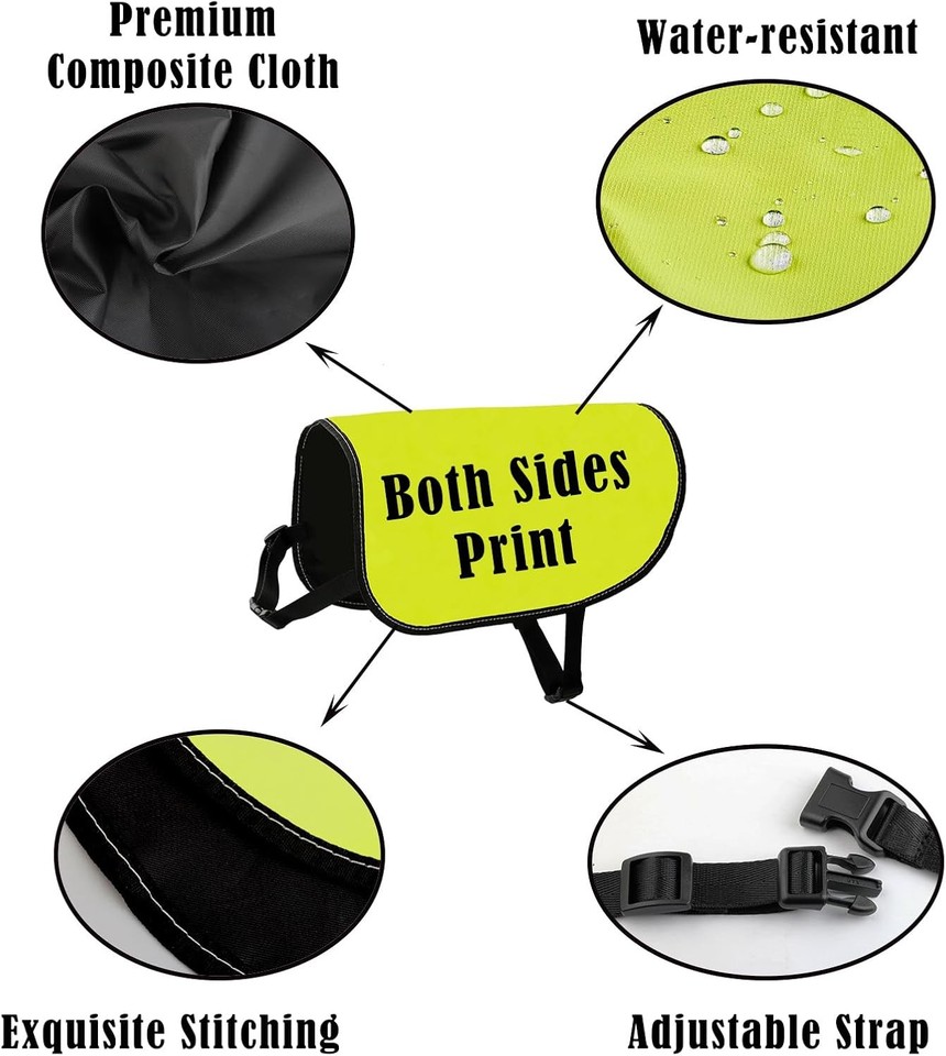 Dog Warning Vest Approach Slowly Nervous Rescue Dog Walking Jacket M ...