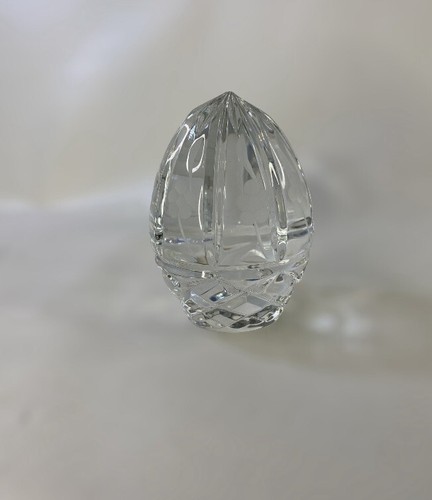 Hand Cut 24% Lead Crystal Egg Paperweight Made in Poland By Sullivans ...