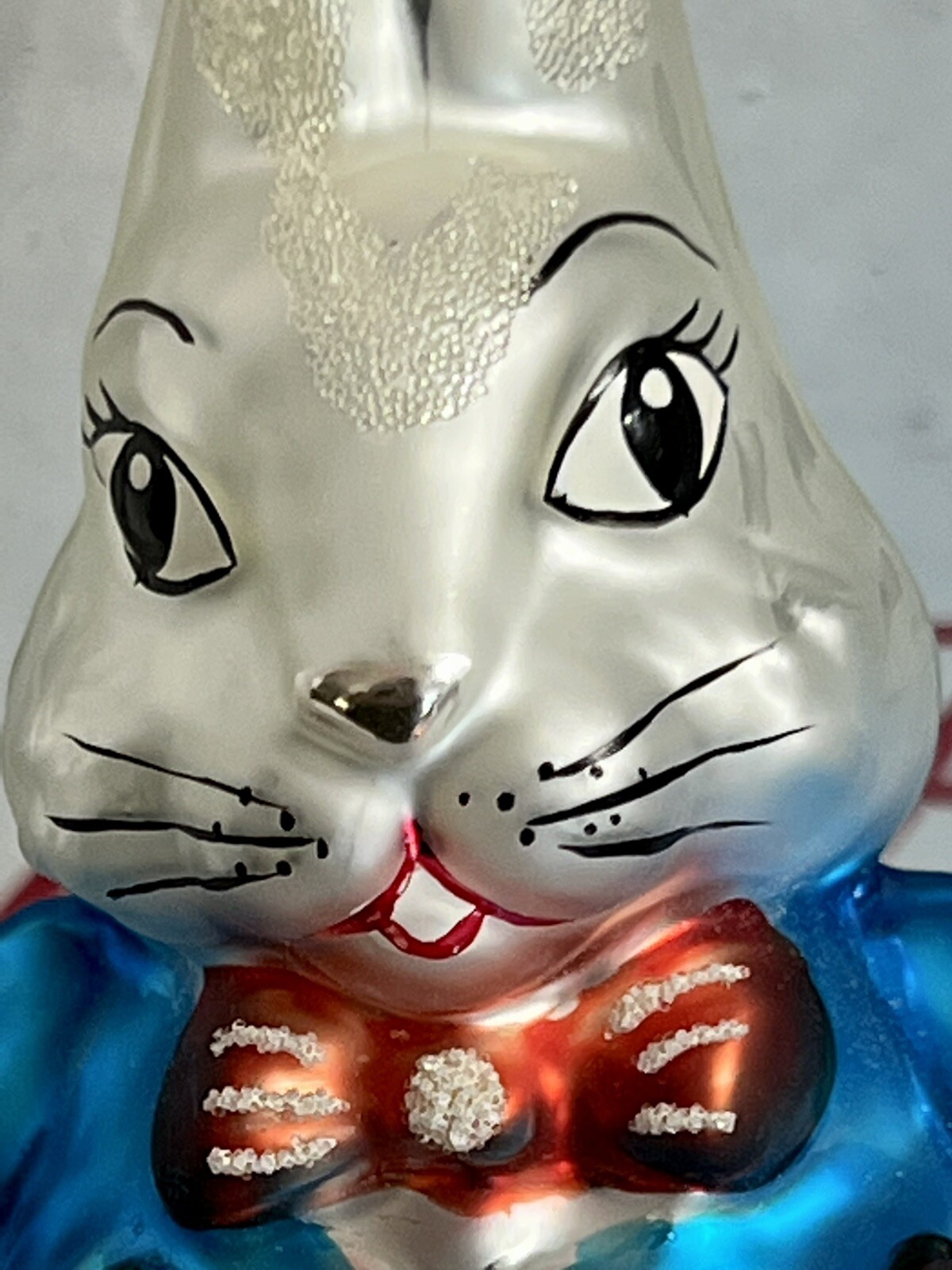 Radko WABBIT WOBBLES 97-196-0 Bunny Rabbit Roly Poly Ornament Easter ...