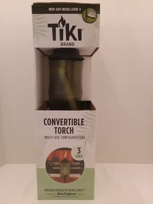 Tiki Brand Convertible Torch, Multi-Use Configuration Green Sheer Torch ...