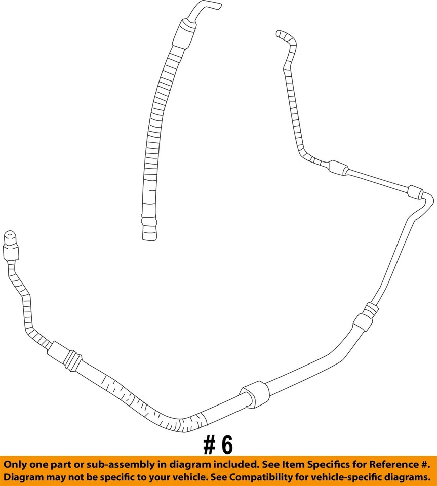 GM OEM 02-09 Bravada Steering Gear Linkage Pump Hoses-Pressure Hose ...