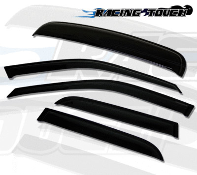 Outside Mount Rain Guard Sun Visor Deflector & Sunroof 5pc For 10-15 ...