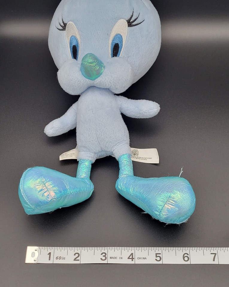 TWEETY BIRD Plush Pale Blue 11" Looney Tunes Warner Bros BACK IN ACTION ...