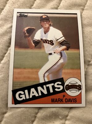Mark Davis 1985 Topps Baseball Card 541 San Francisco Giants | eBay