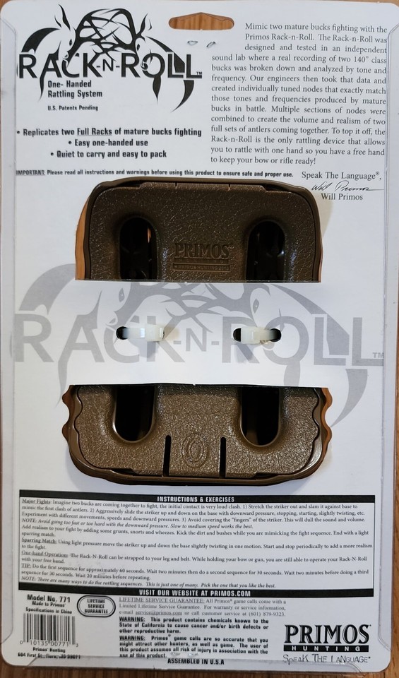 PRIMOS Rack-N-Roll Deer Rattling System | eBay