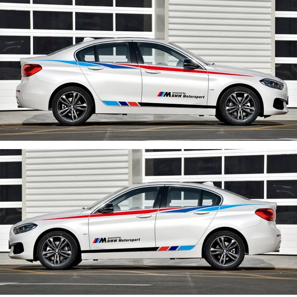 M Performance Decal M Color Sport Motor Sport Sticker for BMW 1 2 3 4 5 ...