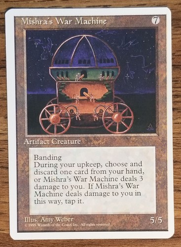 1995 MTG: Mishra's War Machine English - Fourth/4th Edition (4ED) - See ...