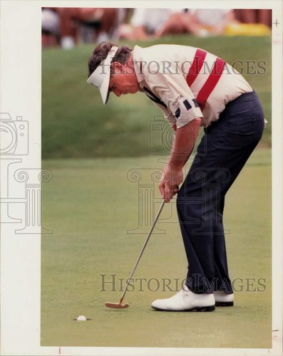 1991 Press Photo Golfer Mike Hill plays Doug Sanders Kingwood Celebrity ...