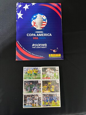Panini Copa America 2024 Complete 430 Sticker Set With Softcover Album ...