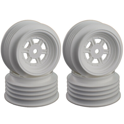 DE Racing Gambler Front White Wheels (4Pcs) w/ 12mm Hex / AE Offset | eBay