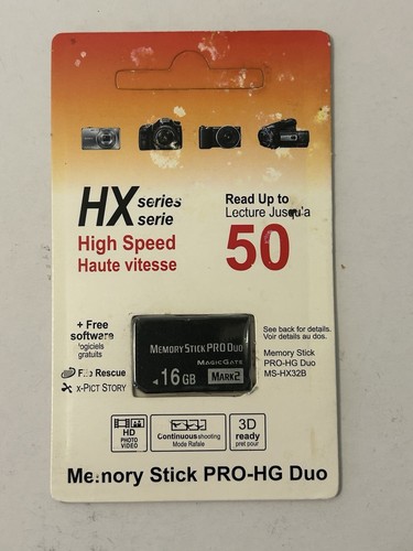 HX Series High Speed Memory Stick Pro-HG Duo 16GB brand new original ...