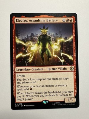 Electro, Assaulting Battery Spiderman Magic (mtg) | eBay UK