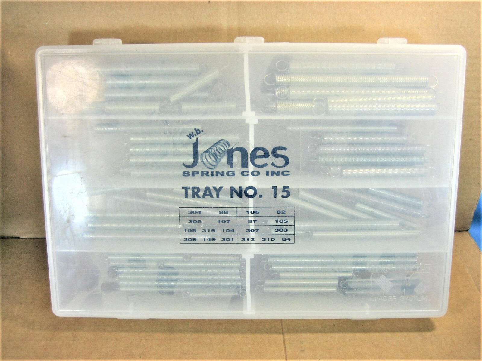 W.B. Jones Spring Co. Inc. Spring Assortment Tray No. 15 - partial kit ...