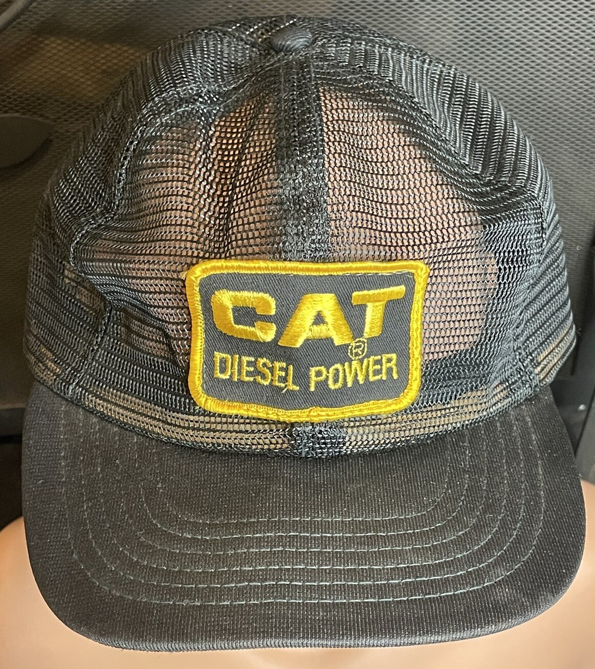 RARE Vintage CAT Diesel Power Full Mesh Snapback Truc… - Gem