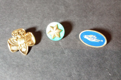 VTG 1960's Lot of 3 Girl Scouts Pins, Eagle Trefoil, Promise, and ...