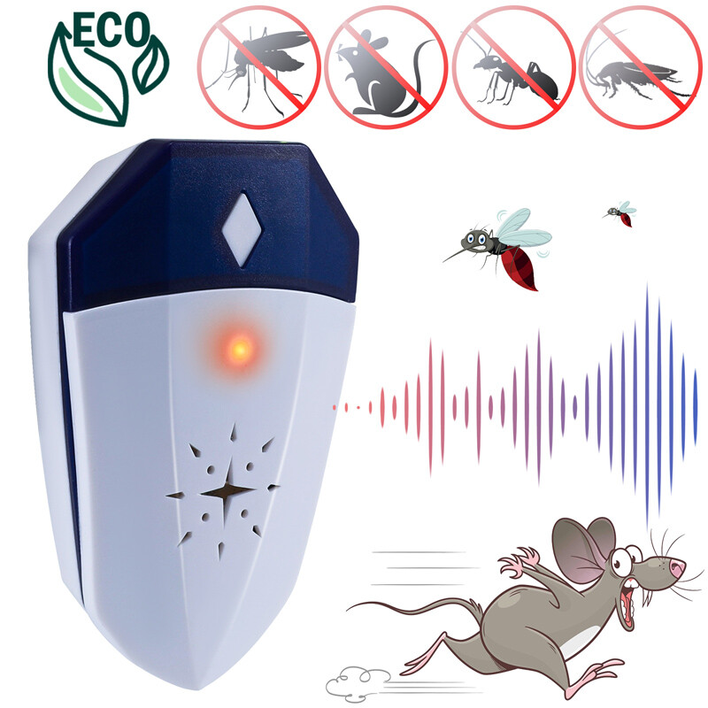 Electronic Ultrasonic Anti Rat Mouse Bug Mosquito Flea Cockroach Pest ...