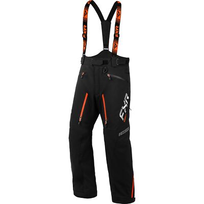 FXR Mens Mission FX Insulated Snowmobile Pants Black/Orange Size 2XL | eBay