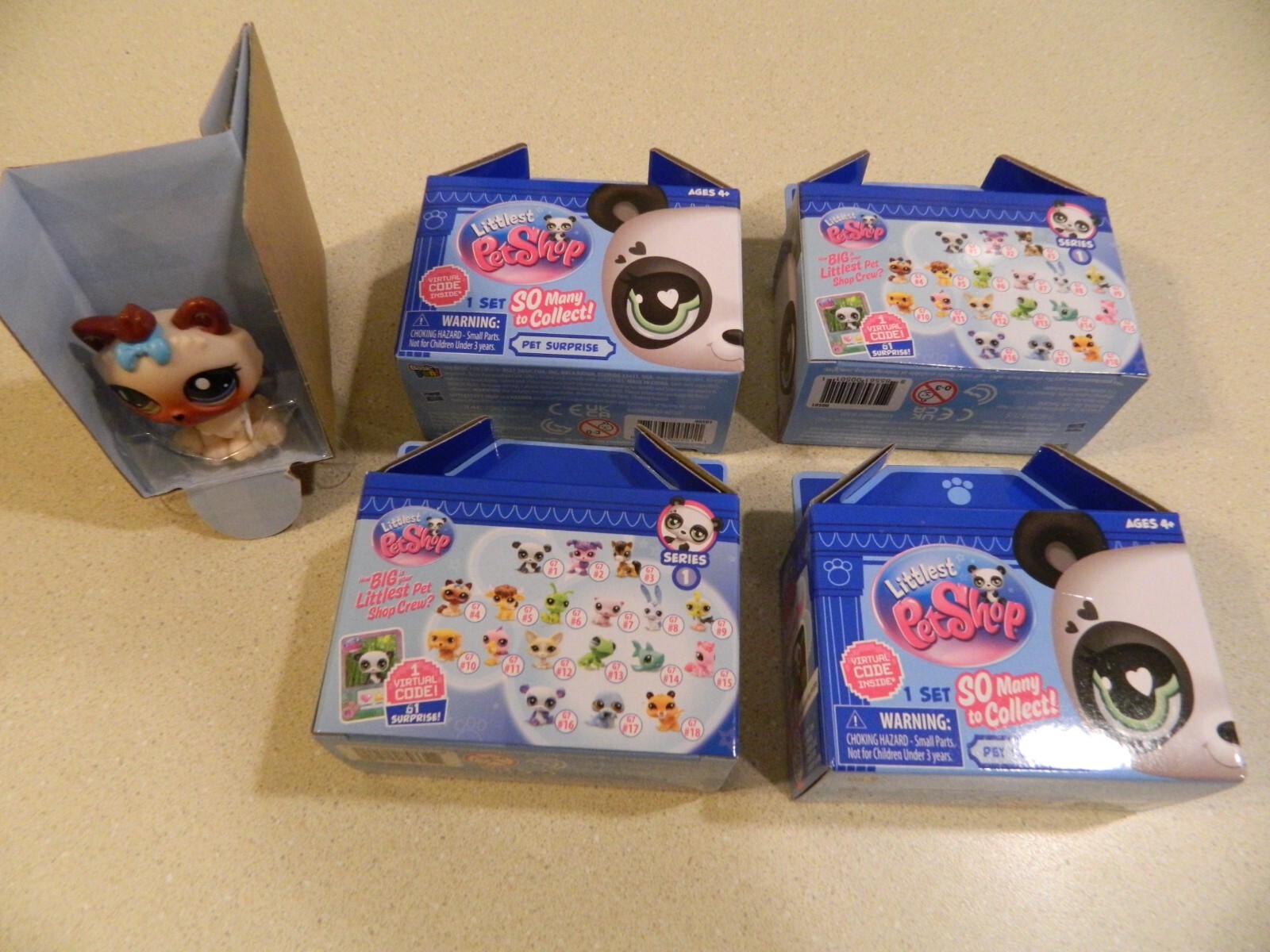 Lot of 4 Littlest Pet Shop Series 1 Gen 7 LPS G7 Blind Box + Himalayan ...