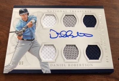 Daniel Robertson• /99 Relic/Auto! 2016 National Treasures On-Card ...