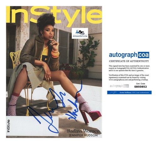 JENNIFER HUDSON AUTOGRAPH SIGNED INSTYLE MAGAZINE ACOA | eBay