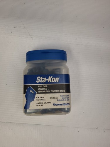 50 NEW THOMAS & BETTS STA-KON MALE QUICK CONNECT TABS 3KF08 | eBay