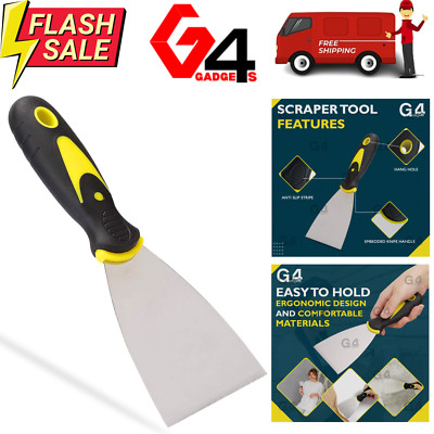 Professional Wallpaper Paint Scraper 3" & 4" | Putty Knife & Filling ...