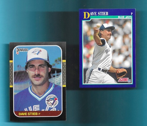 BOTH! 1987 Donruss-1991 Score Cards # 195/30 DAVE STIEB TORONTO BLUE ...