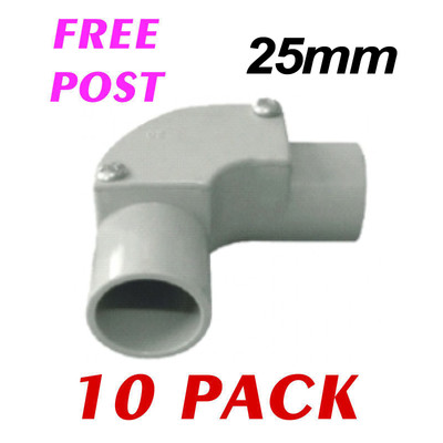 25mm - Conduit Inspection Elbow (10 Pack) Electrical Conduit Fittings ...