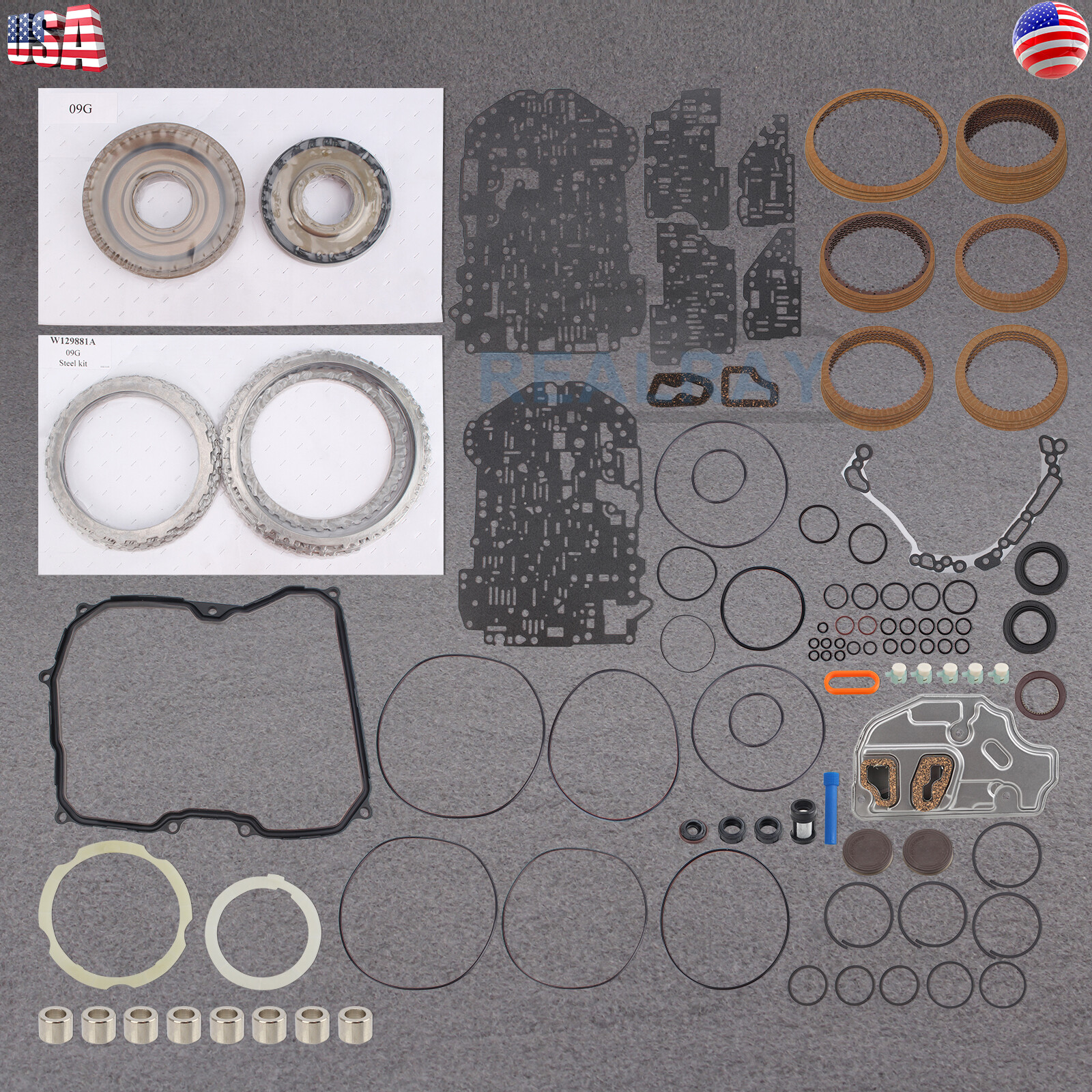 6 Speed 09G Master Transmission Rebuild Seal Overhaul Kit for VW Audi ...