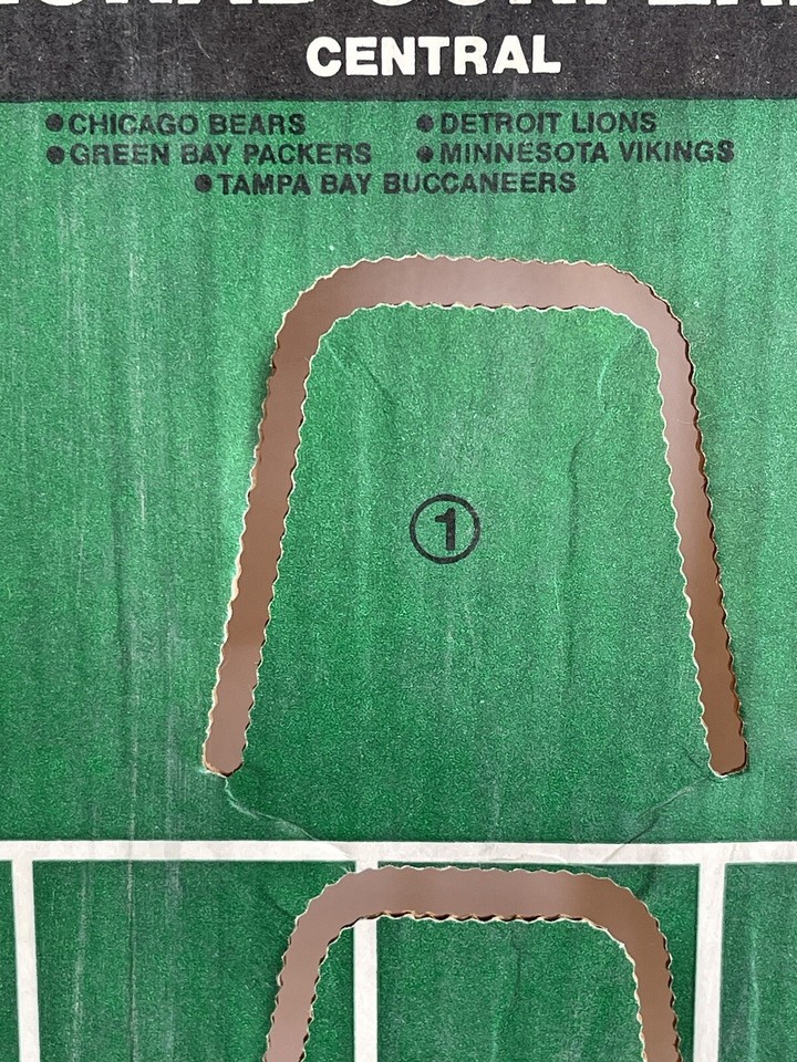 VTG 1977 NFL STANDINGS BOARD MINI HELMETS COMPLETE SET W/ CARDBOARD ...