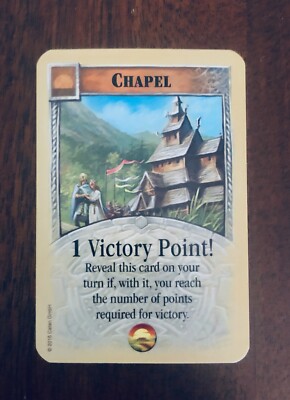Catan ('Chapel' Development Card) Official Extra/Replacement Game Piece ...