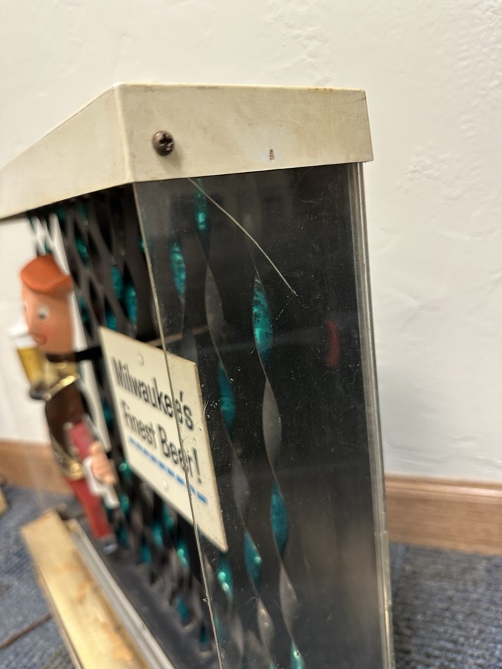 RARE VINTAGE BLATZ BEER BARTENDER MOTION SIGN DISPLAY BAR LIGHT 1960s ...