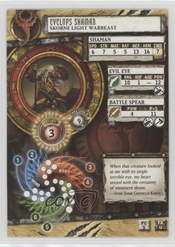 2006-Current Warmachine/Hordes Cyclops Shaman | eBay