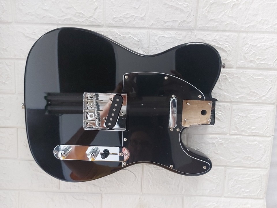 NEW LOADED Tele Style BODY Telecaster Black On Black FAST SHIPPING ...