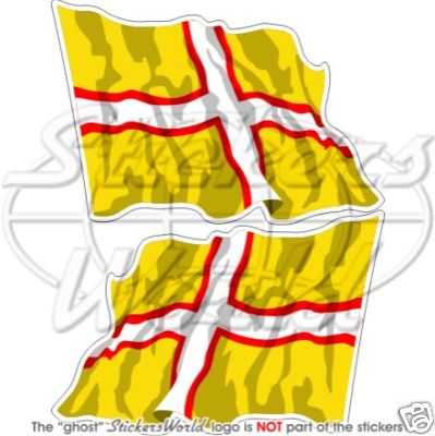 DORSET County England Flying Flag 120mm (4,7") Vinyl Bumper Stickers ...