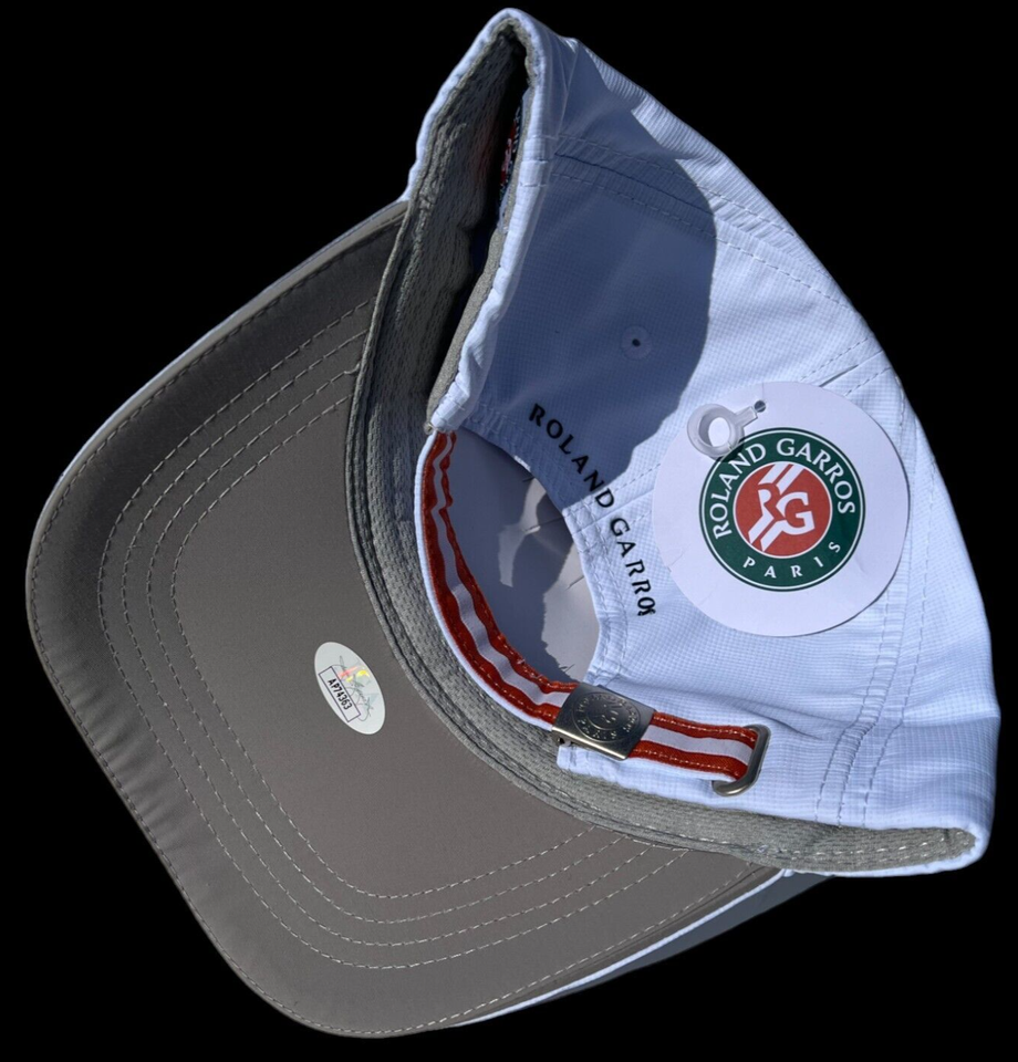 RAFAEL NADAL SIGNED FRENCH OPEN ROLAND GARROS TENNIS HAT CAP RAFA JSA ...