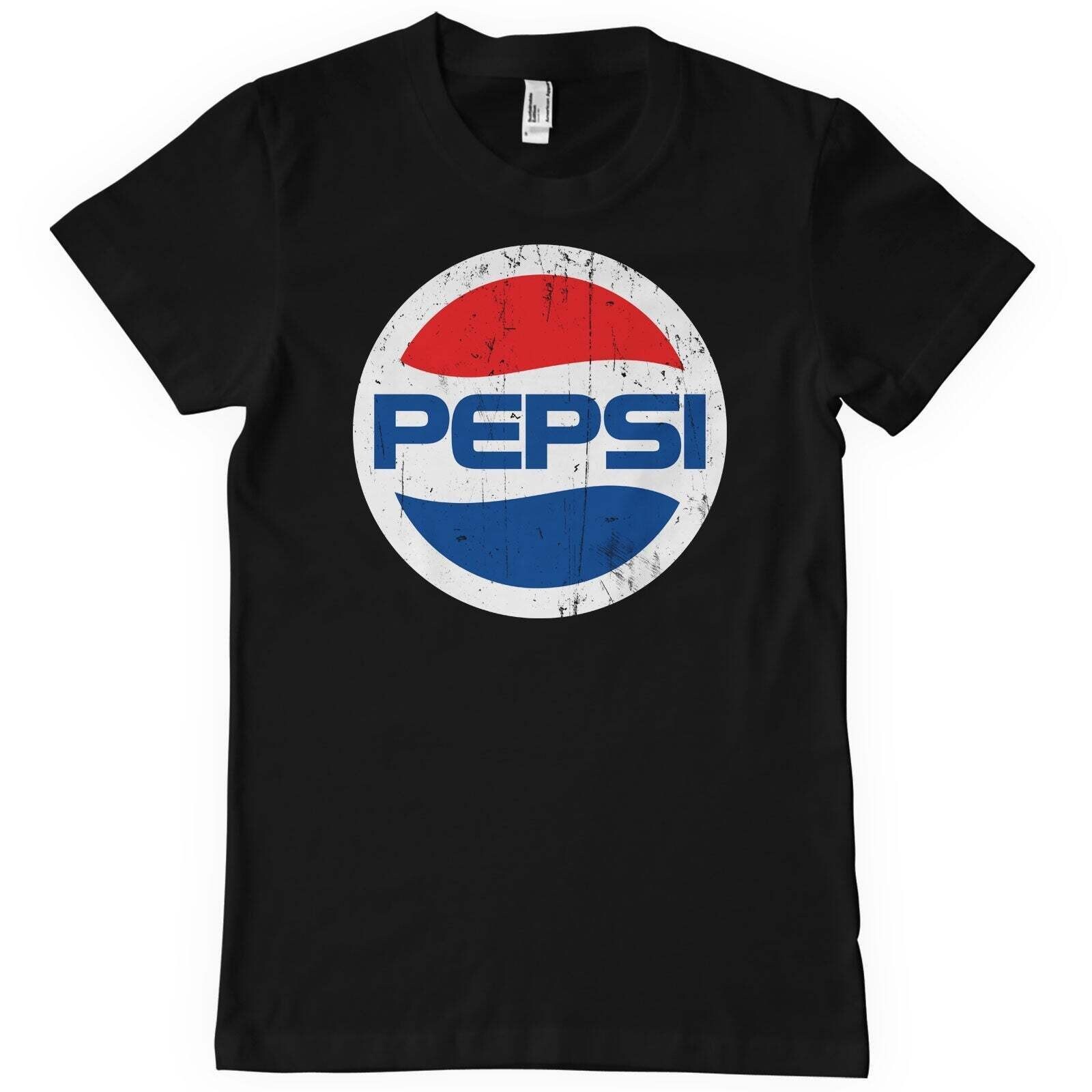 Licenza Ufficiale Pepsi - Lavato Pepsi Globe Logo T-Shirt | eBay
