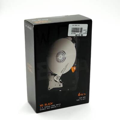New Western Digital WD_BLACK 6TB Gaming SATA HDD Internal Hard Drive ...
