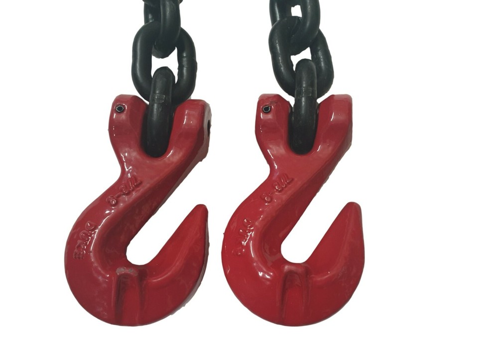 8mm Grade 80 Lashing Chain With Shortening Grab hook Each End - Choose ...