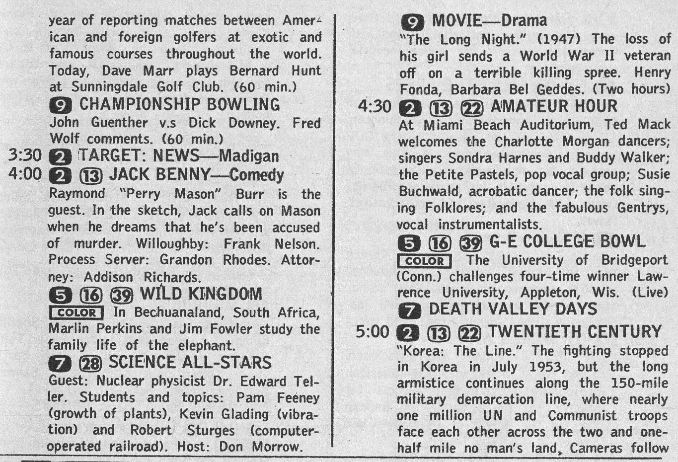 1965 TV AD ~ STUDENT ROBERT STURGES SCIENCE ALL STARS CUMPUTOR OPERATED ...