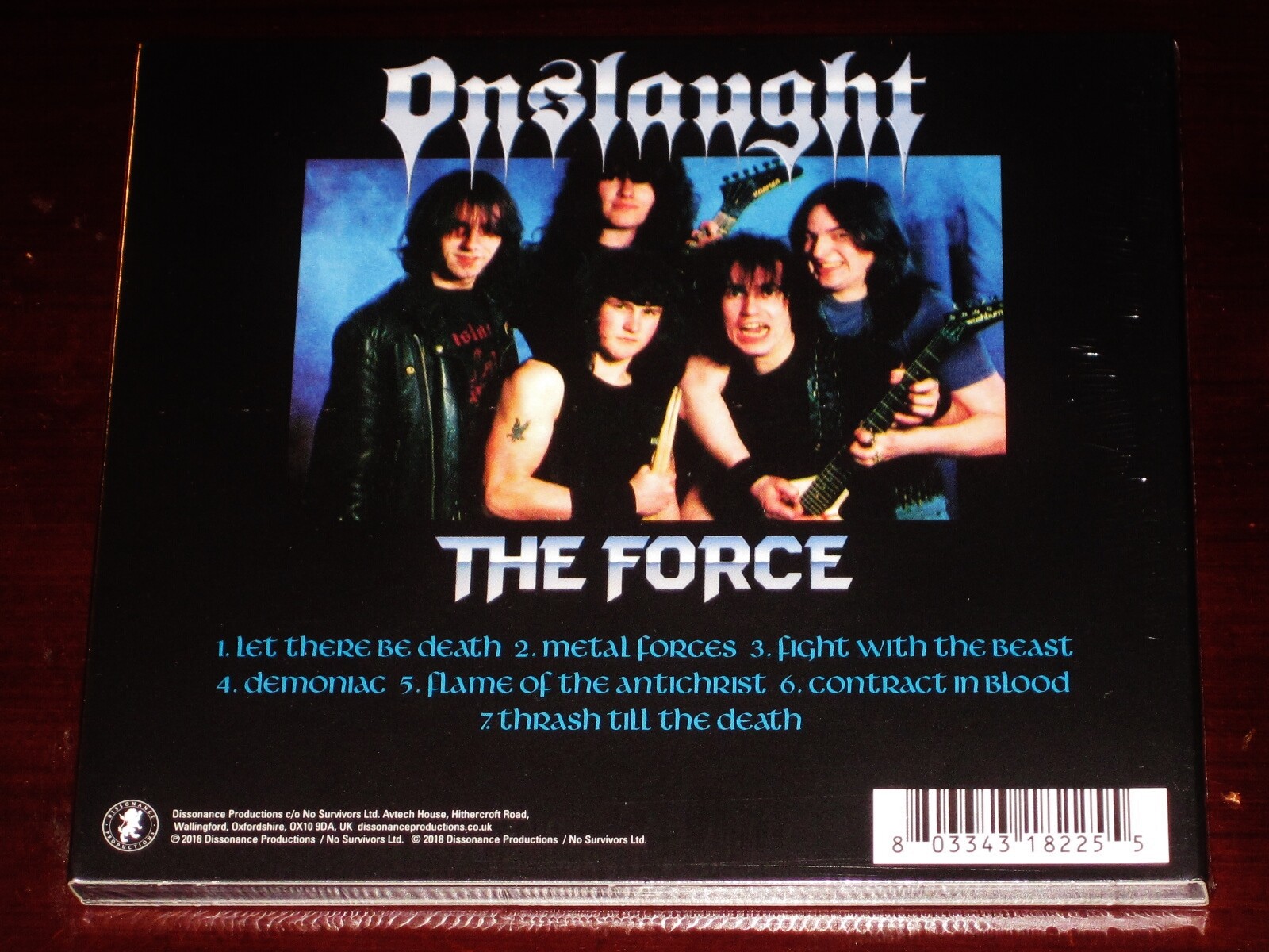 Onslaught: The Force CD 2018 Reissue Dissonance UK DISS0131CDD Digipak ...