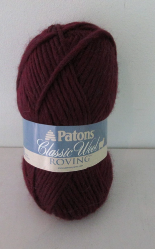 1 Skein Patons Wool Roving Yarn - 100% Wool - See Color Choices Plum ...