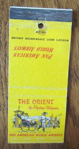 PAN AMERICAN AIRLINE (PAN-AM) ORIENT MATCHBOOK MATCHCOVER -E28 | eBay