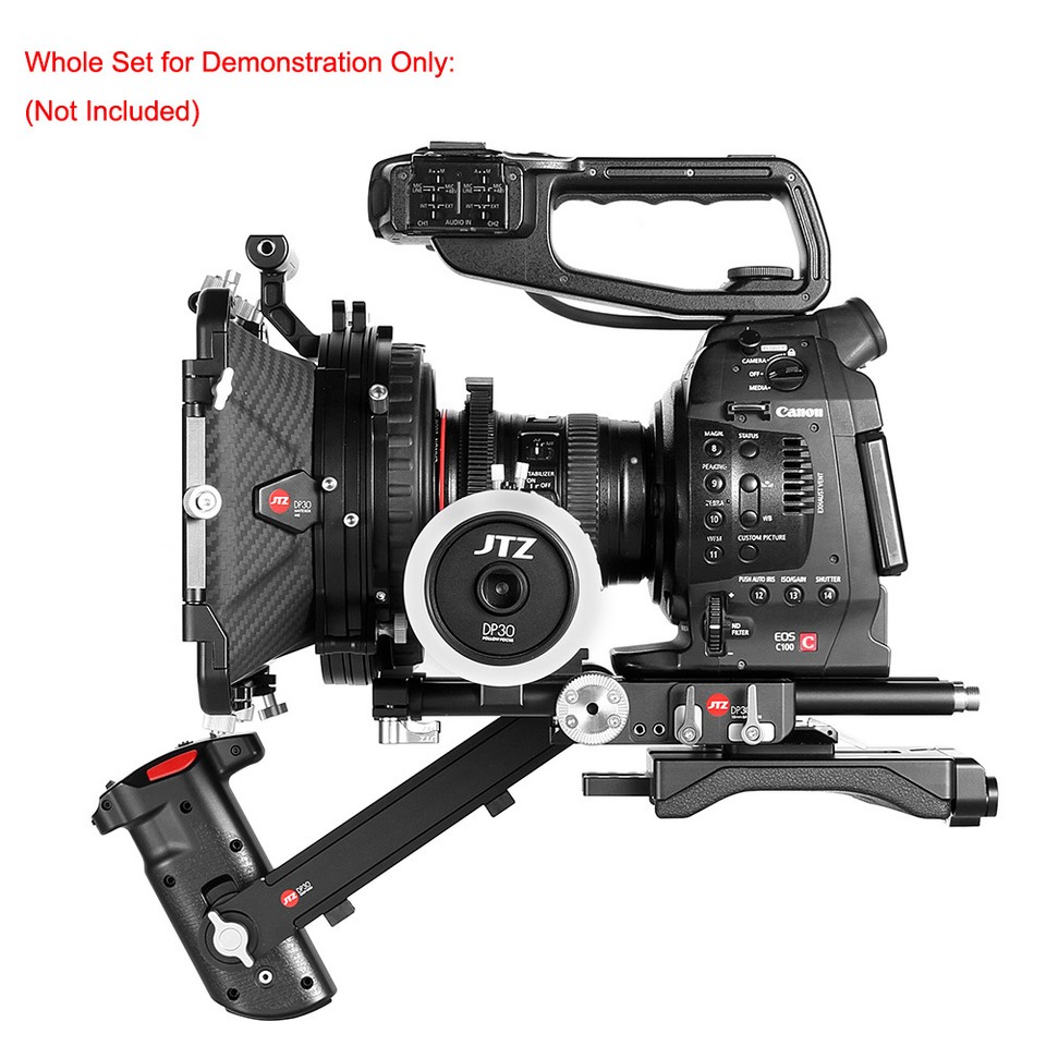 JTZ DP30 Film Camera Cage Baseplate Rig For Canon Cinema C100 C300 C500 ...