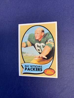 1970 Topps Football #55 Ray Nitschke - Green Bay Packers - High End 3 ...