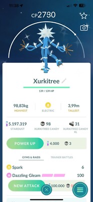 shiny Xurkitree - TR-DE 1M stardust | eBay