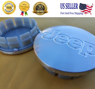 Jeep Set of 4 Chrome J Wheel Center Caps Liberty Grand Cherokee ...