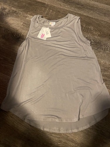 Lularoe Cocoa Relaxed Tank med new with tag solid gray Super Soft | eBay