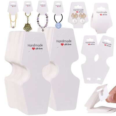 200 Pcs Bracelet Display Cards Necklace Holder Jewelry Packaging ...