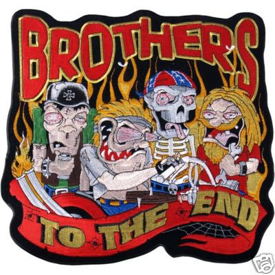 Brothers to The End Embroidered iron on sew on 4 inch PATCH | eBay